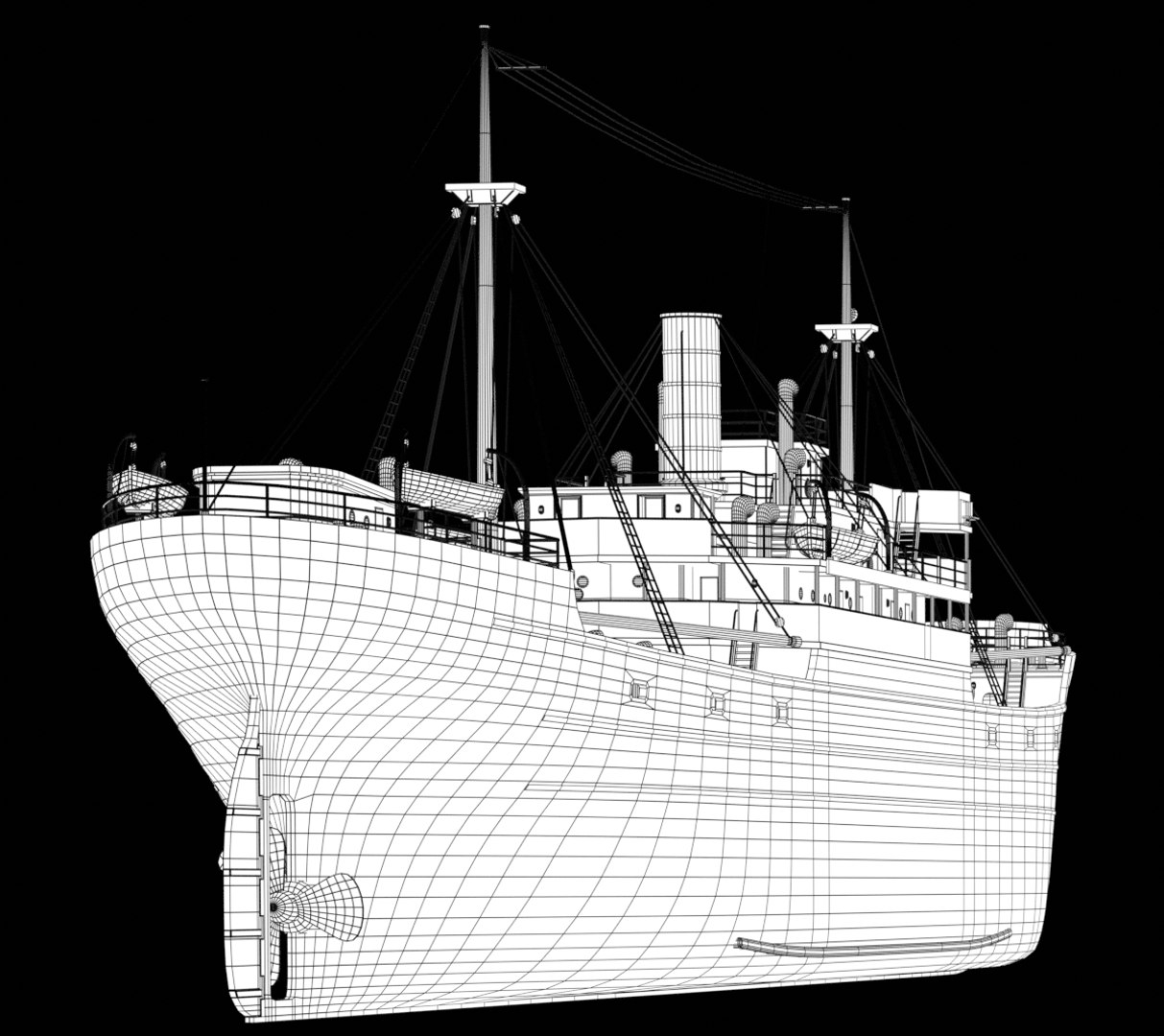 3D Laker Steam Cargo Steamer - TurboSquid 1571818