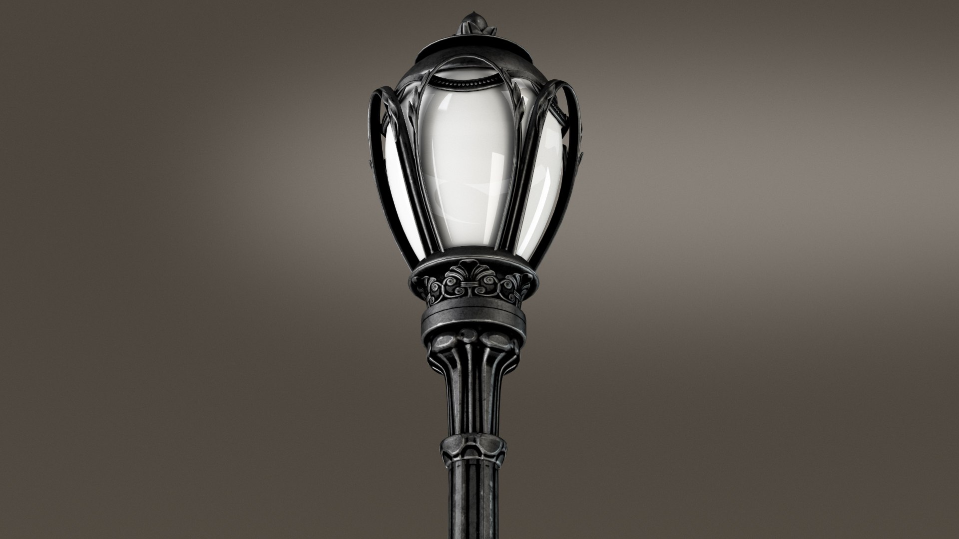 3D Central Park Lamp Post - TurboSquid 1541005