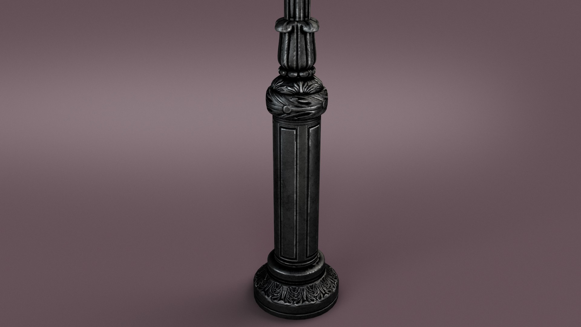 3D Central Park Lamp Post - TurboSquid 1541005