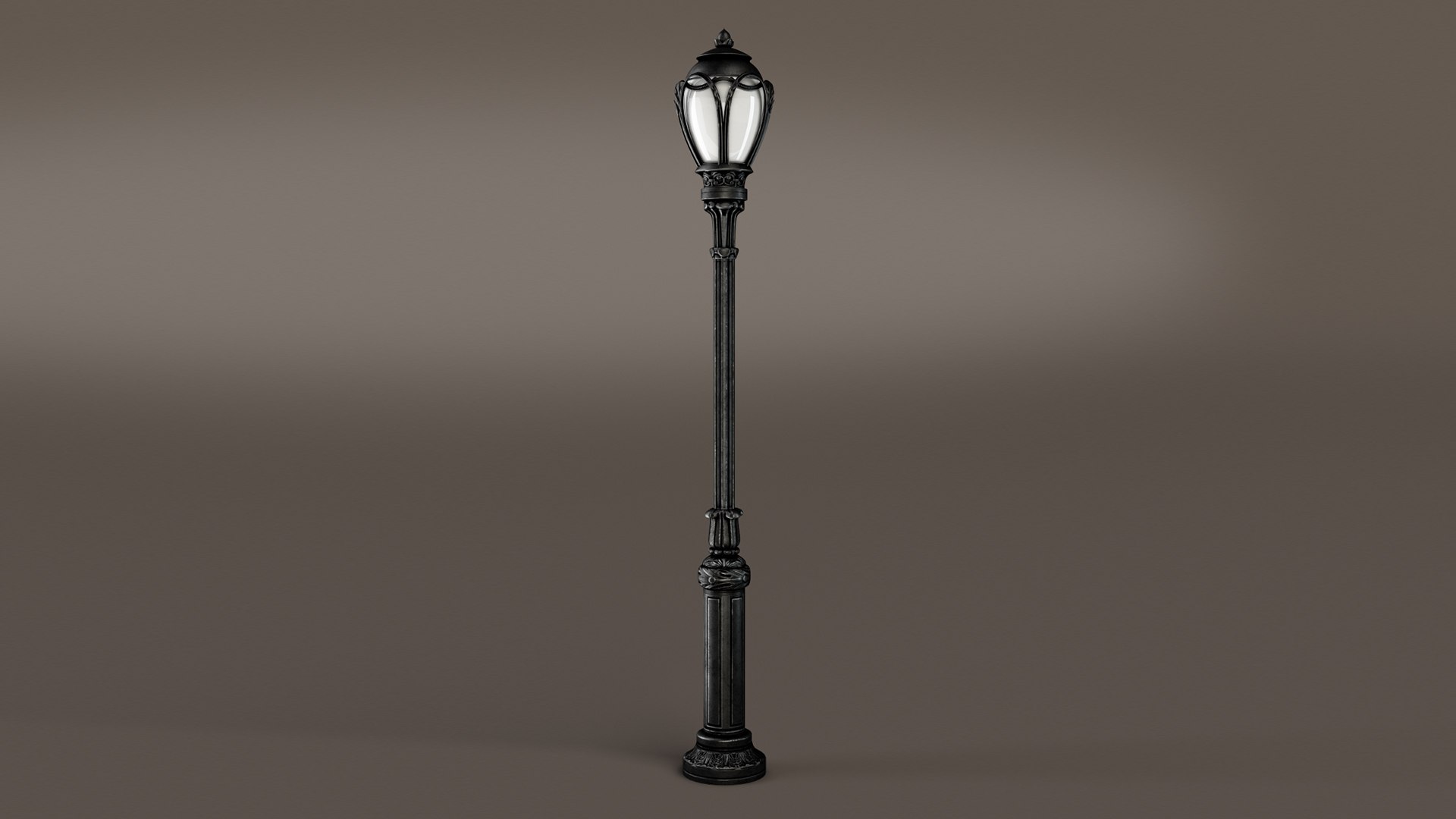 3D Central Park Lamp Post - TurboSquid 1541005