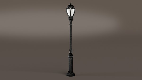 3D central park lamp post - TurboSquid 1541005