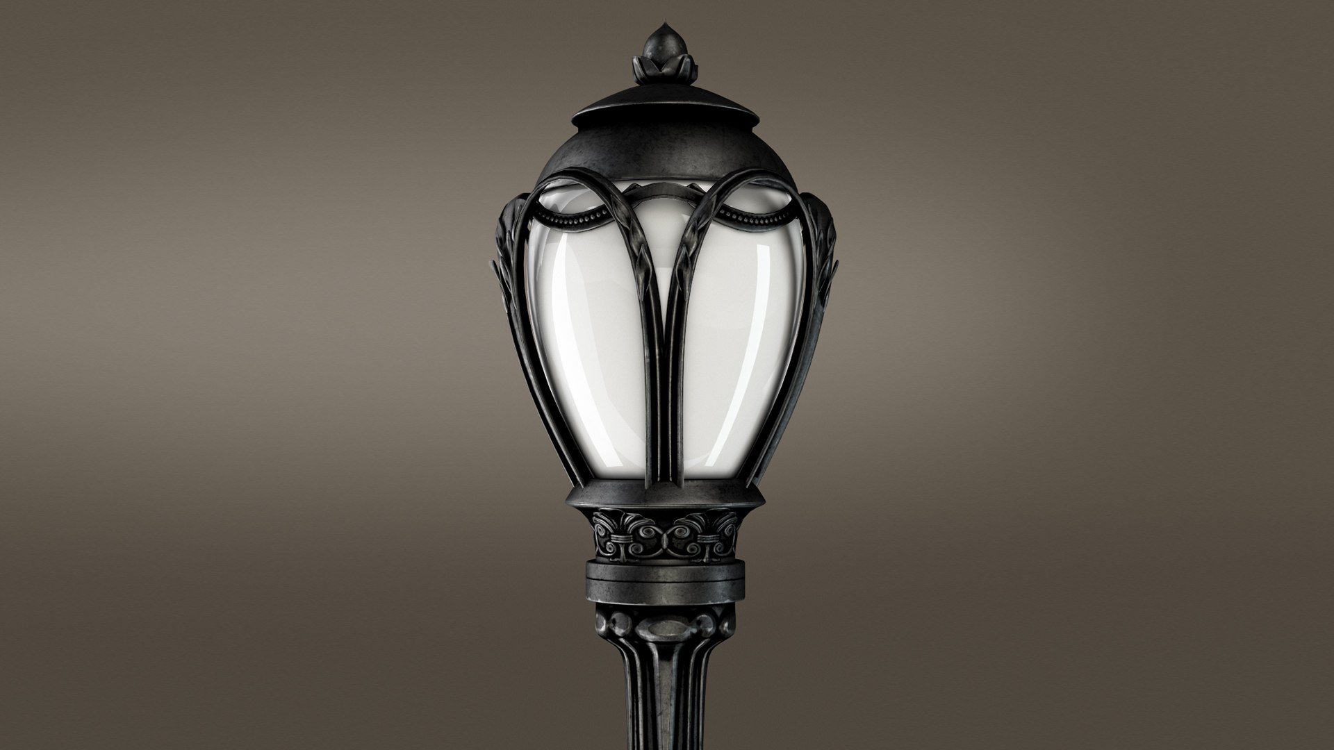 3D Central Park Lamp Post - TurboSquid 1541005