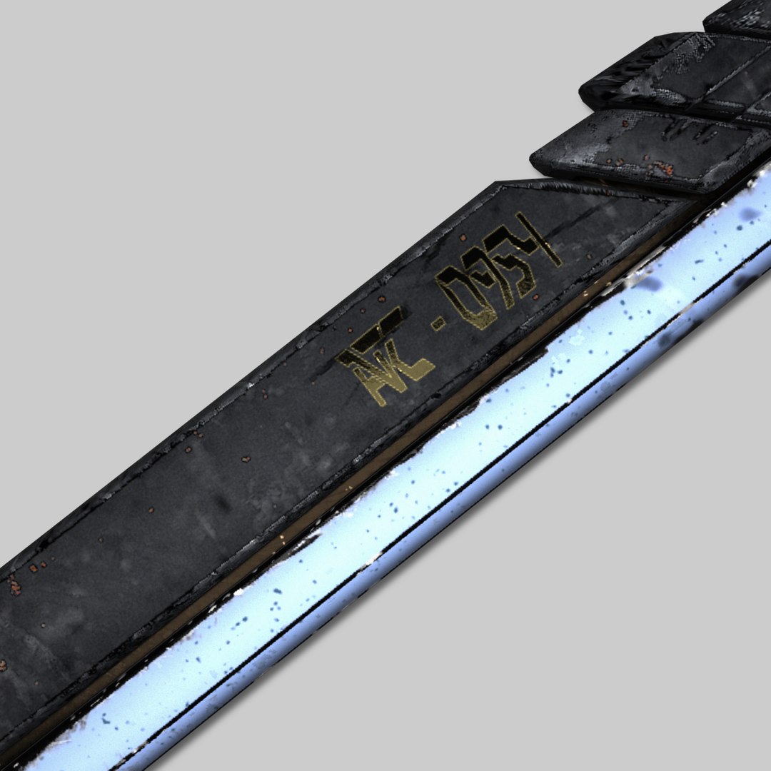dark long blade obj