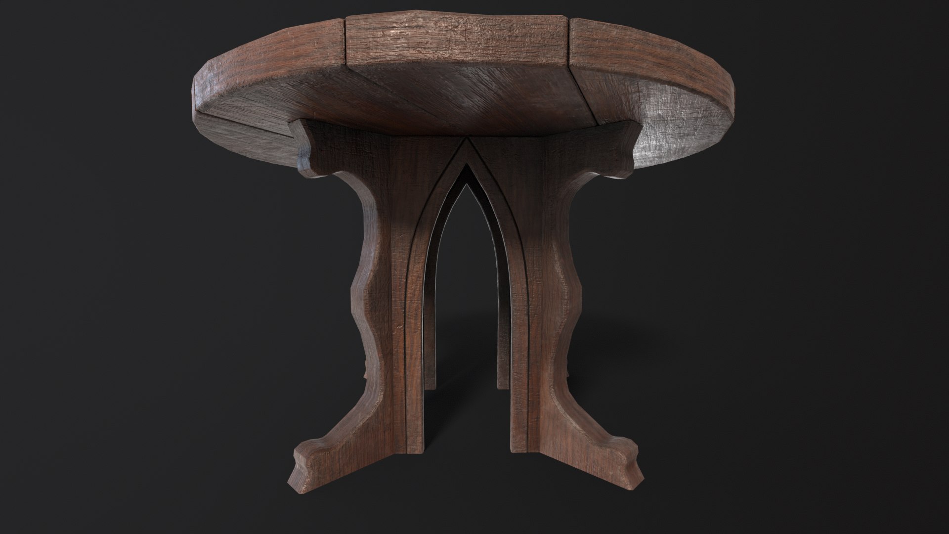 3D Gothic Church Table Model - TurboSquid 2232009