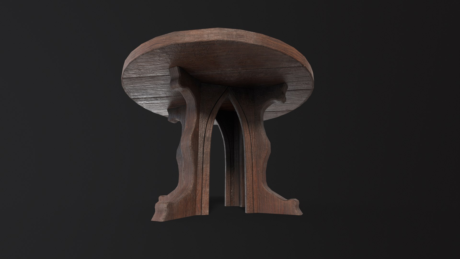 3D Gothic Church Table Model - TurboSquid 2232009