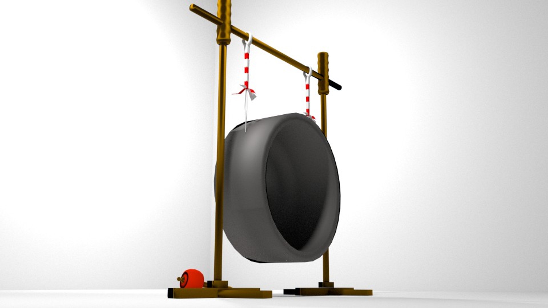 gong musical instrument 3d 3ds