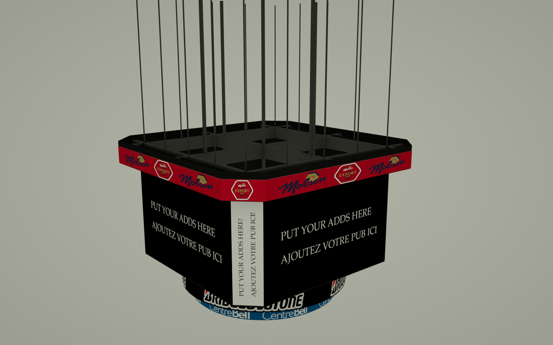 Jumbotron Center Bell V2 辛烷值3D模型 - TurboSquid 1707766