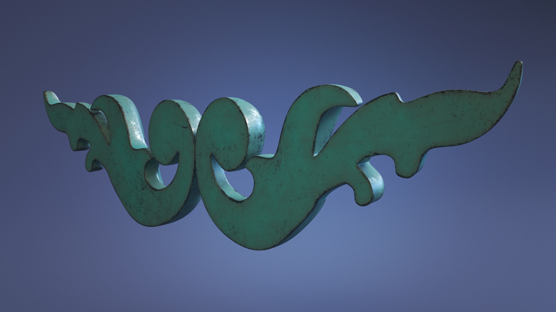 3D Ornamental Scroll - TurboSquid 2101625