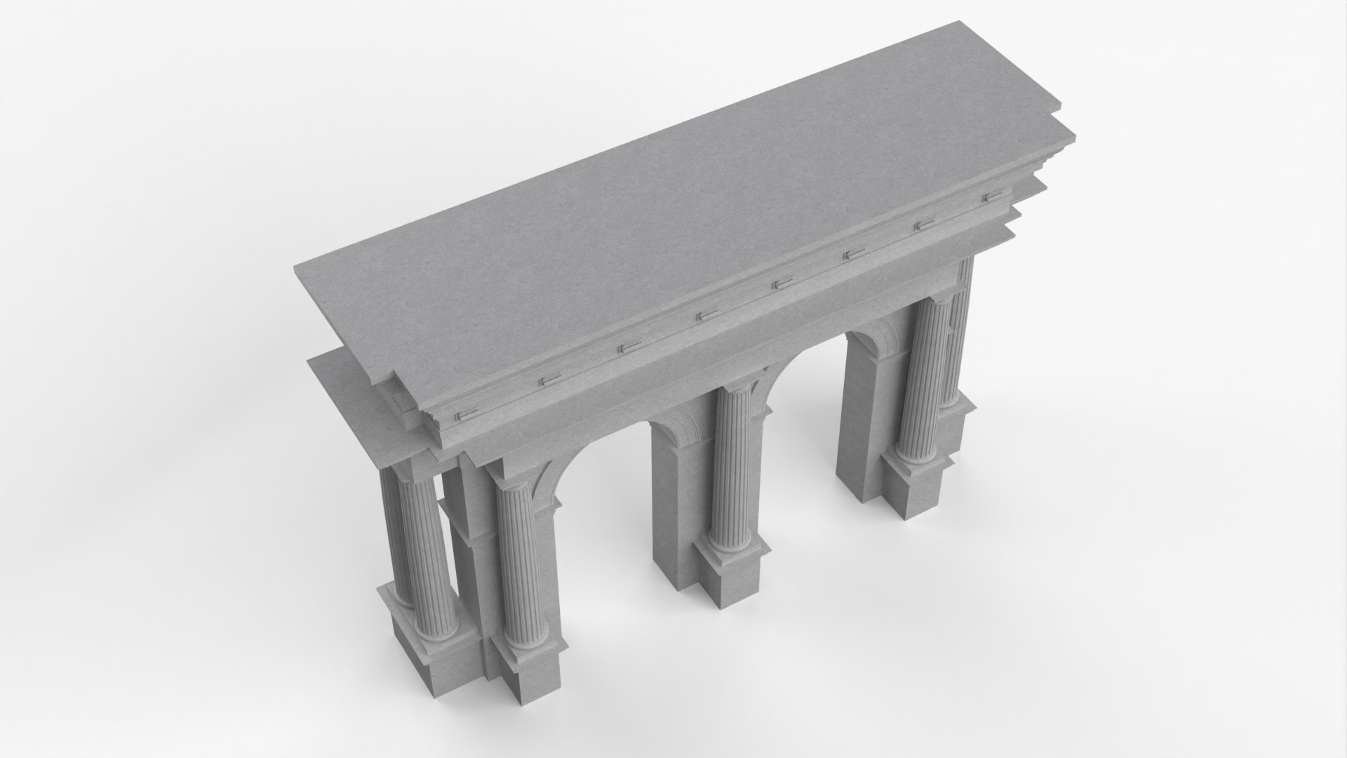 Twin Arch 018 3D Model - TurboSquid 2106625