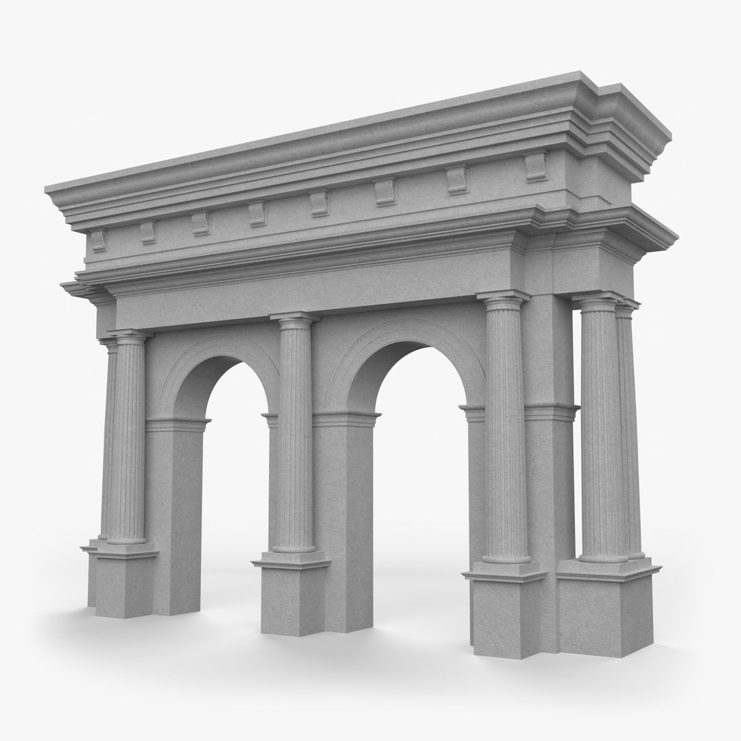 Twin Arch 018 3D model - TurboSquid 2106625