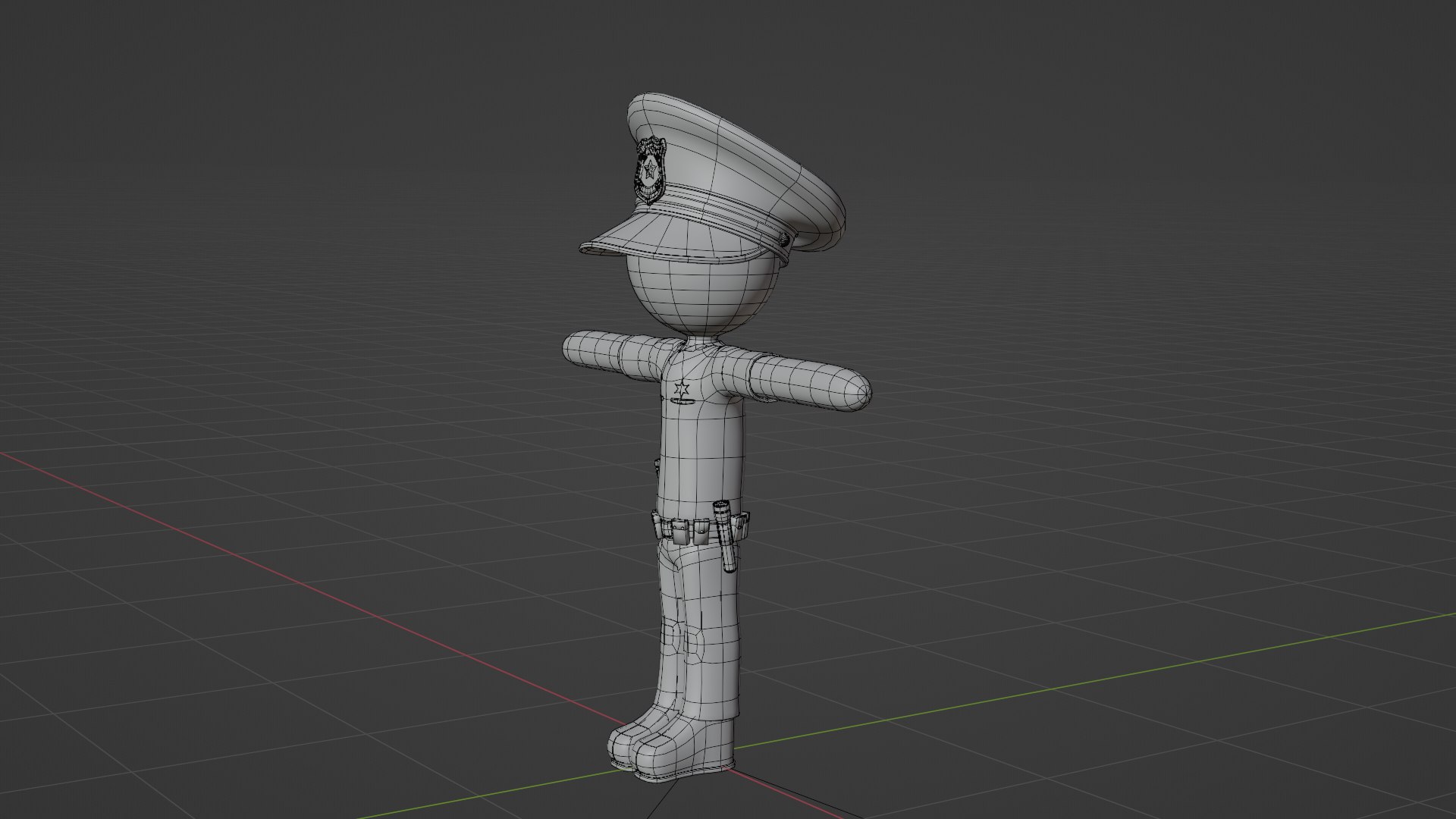 3D StickMan Police - TurboSquid 2011562