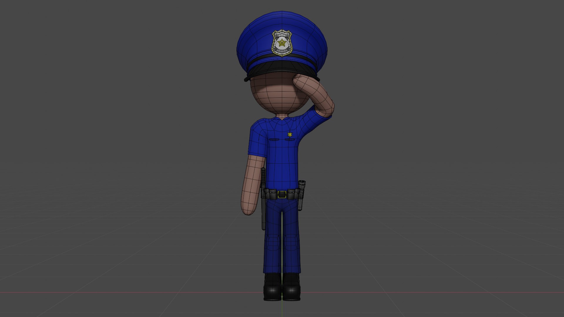 3D StickMan Police - TurboSquid 2011562