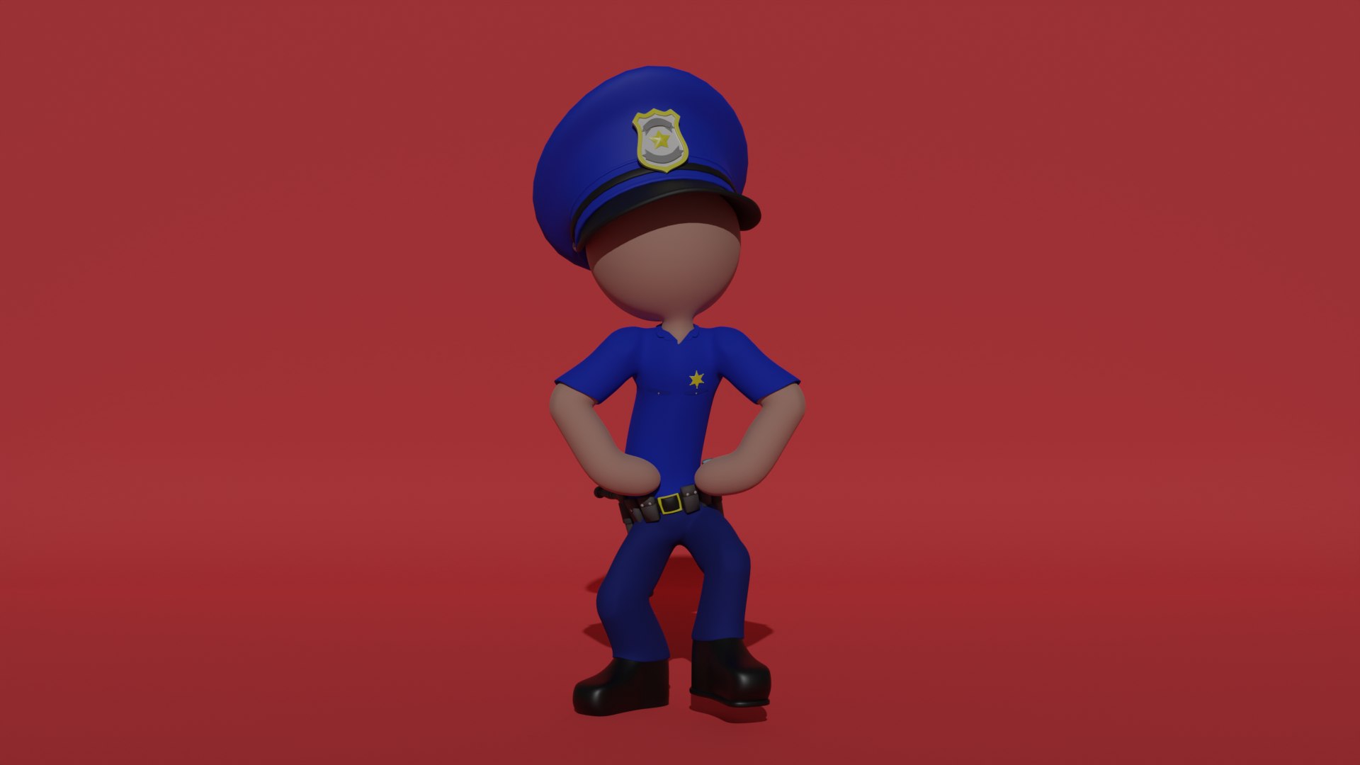 3D StickMan Police - TurboSquid 2011562