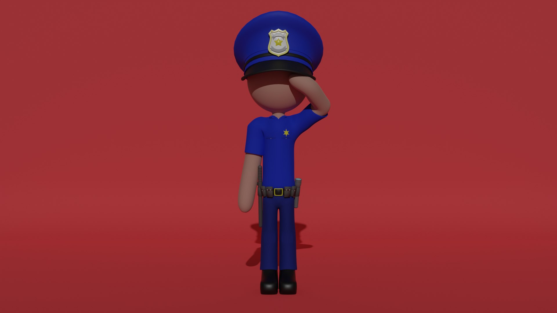 3D StickMan Police - TurboSquid 2011562