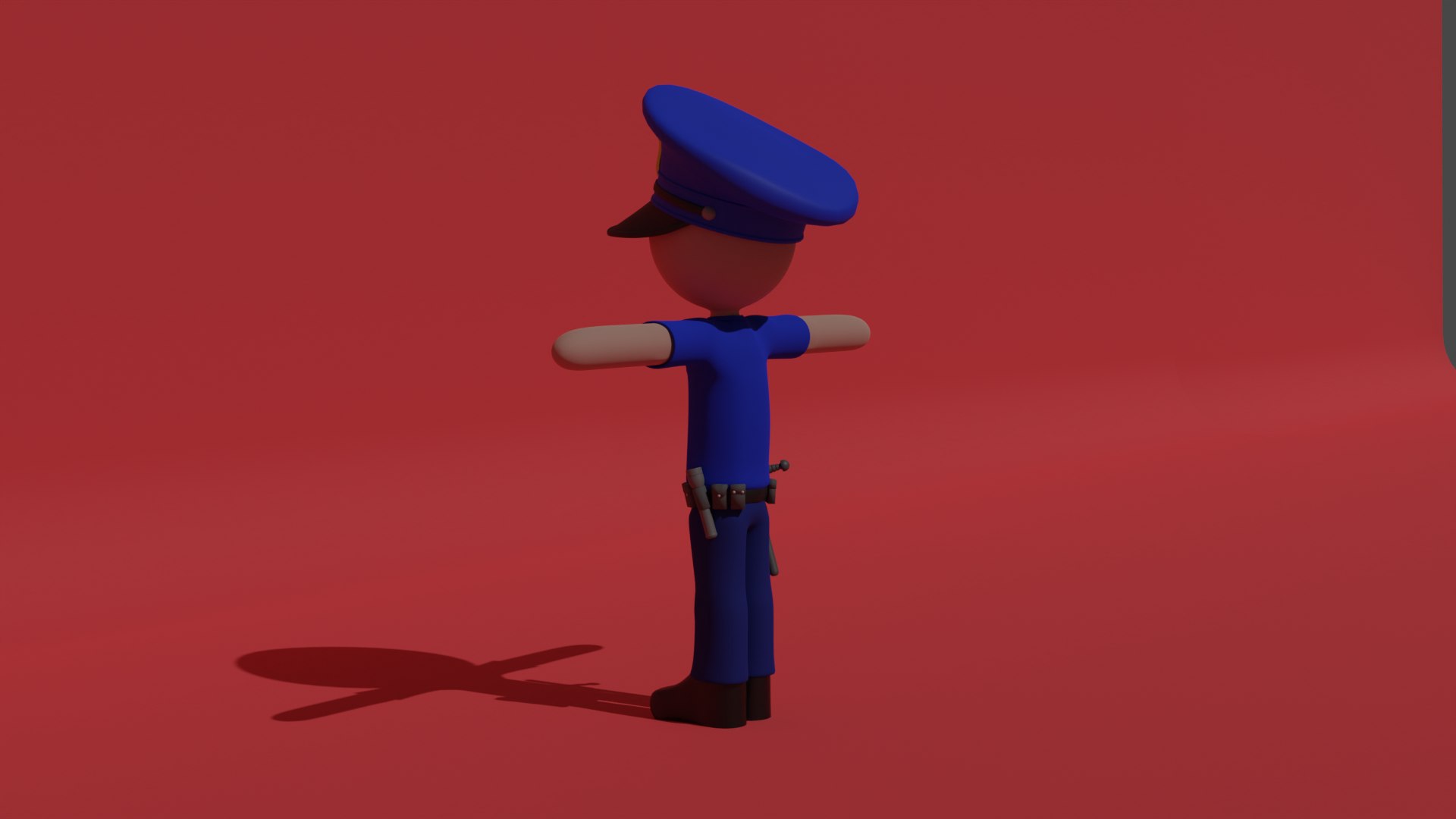 3D StickMan Police - TurboSquid 2011562