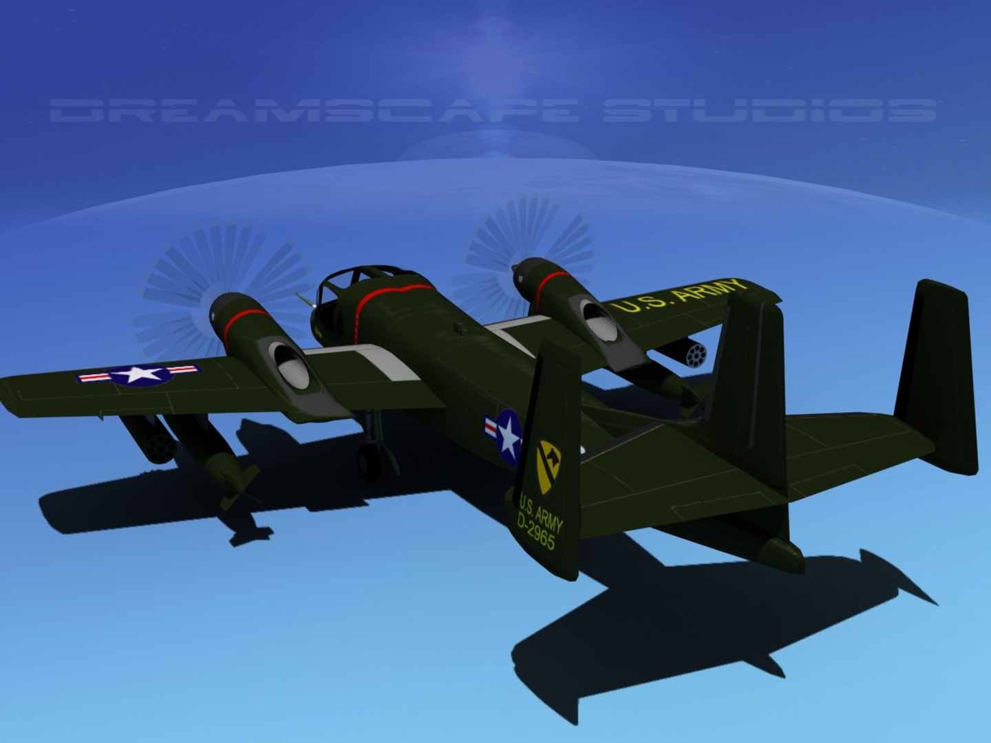 ov-1d mohawk grumman recon 3d model