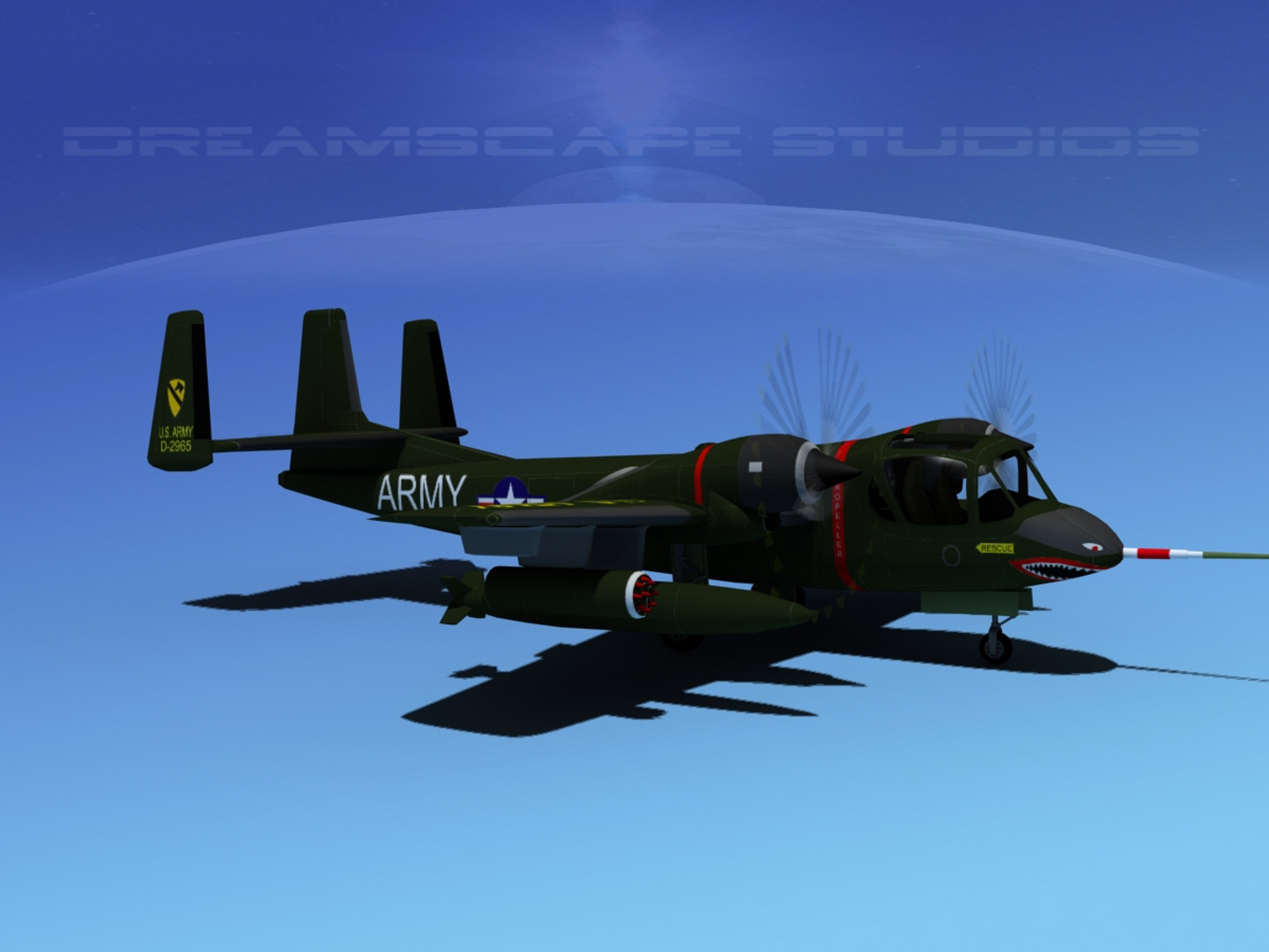 ov-1d mohawk grumman recon 3d model
