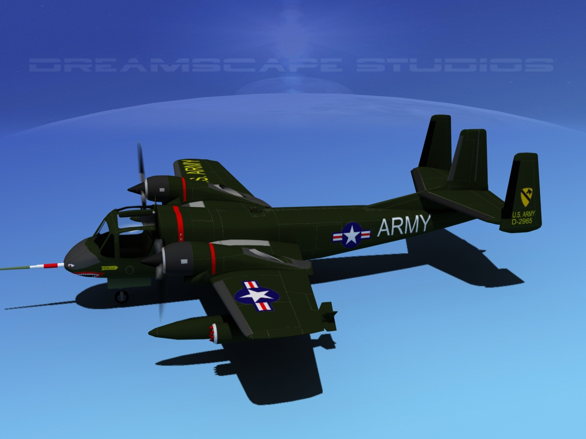 ov-1d mohawk grumman recon 3d model
