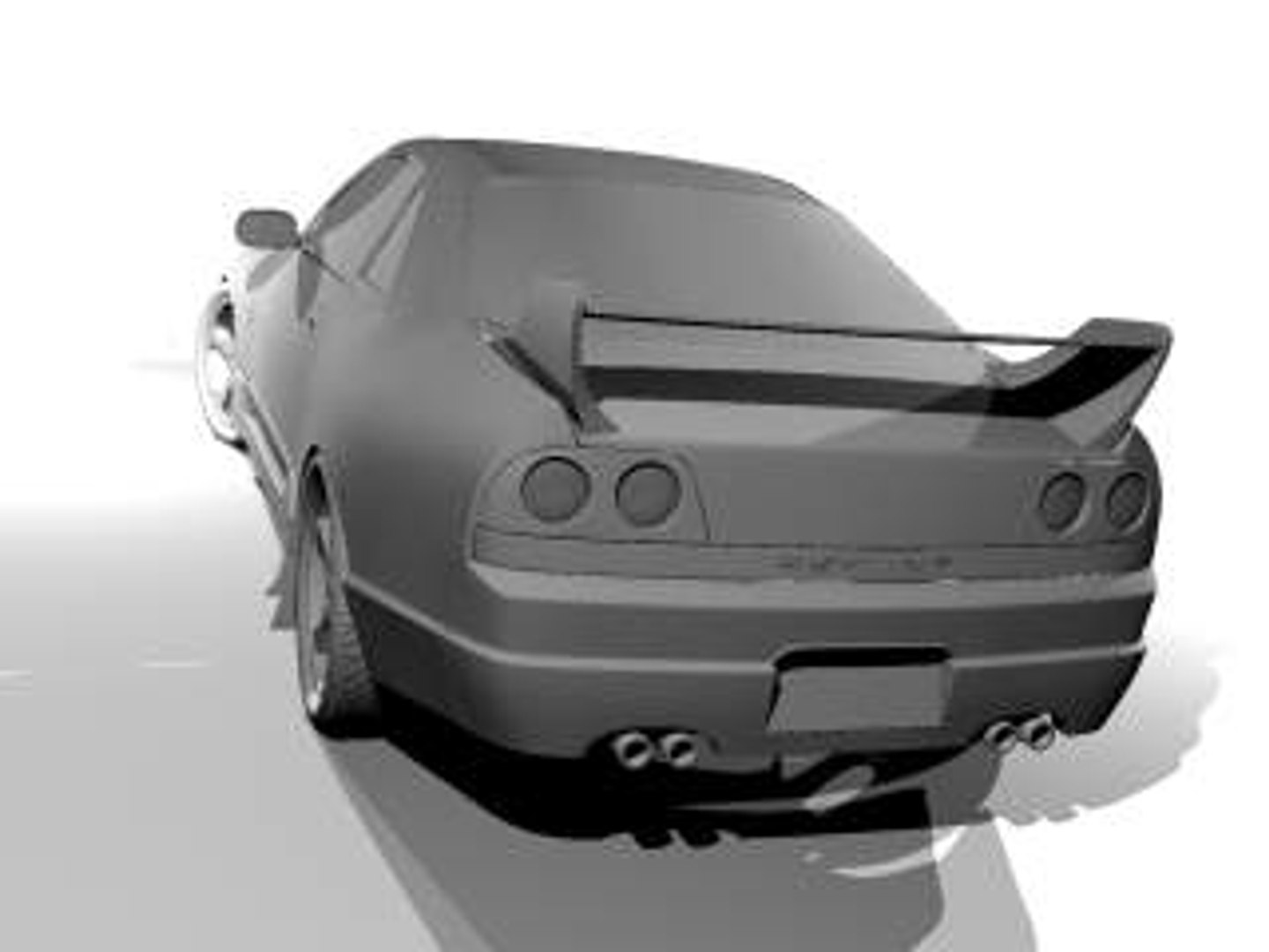 3d Nissan Skyline R33 Model