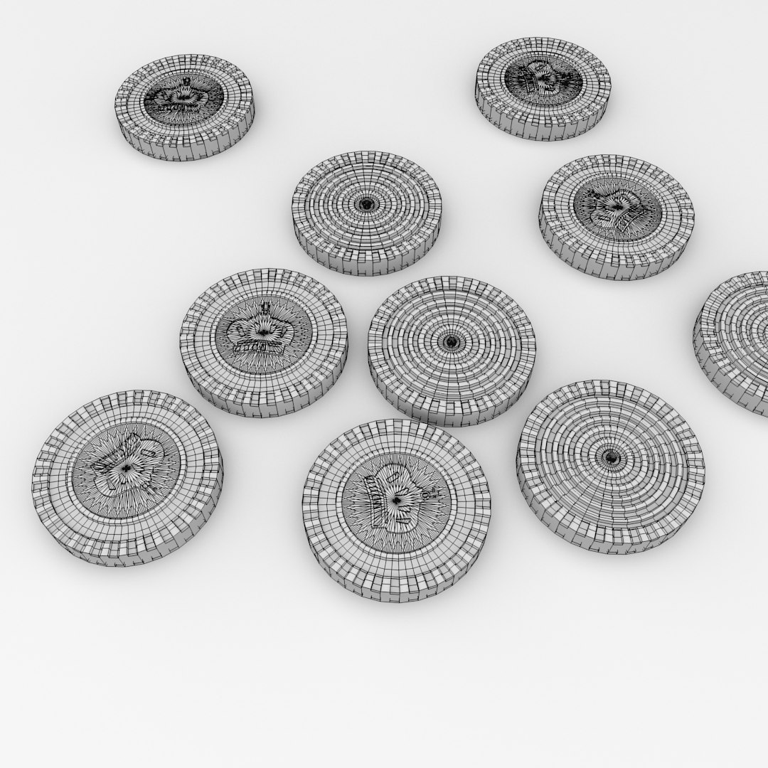 Checker Pieces 3d X