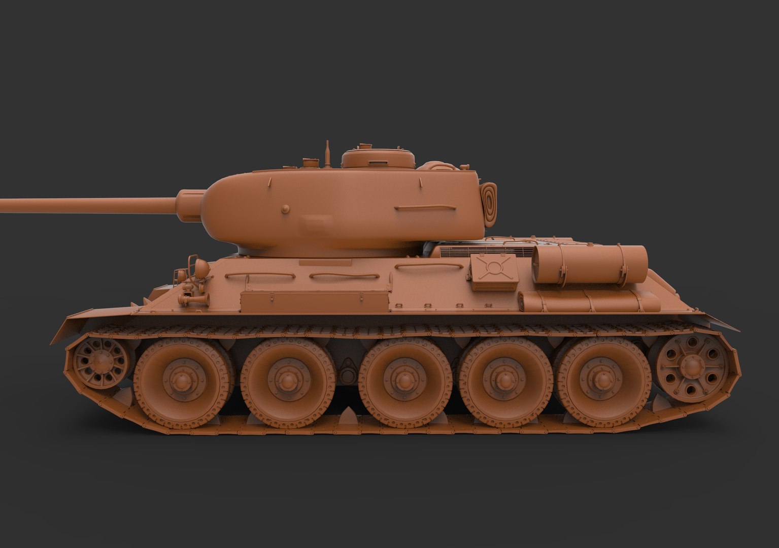 Tank t-34-85 1944 model - TurboSquid 1614096