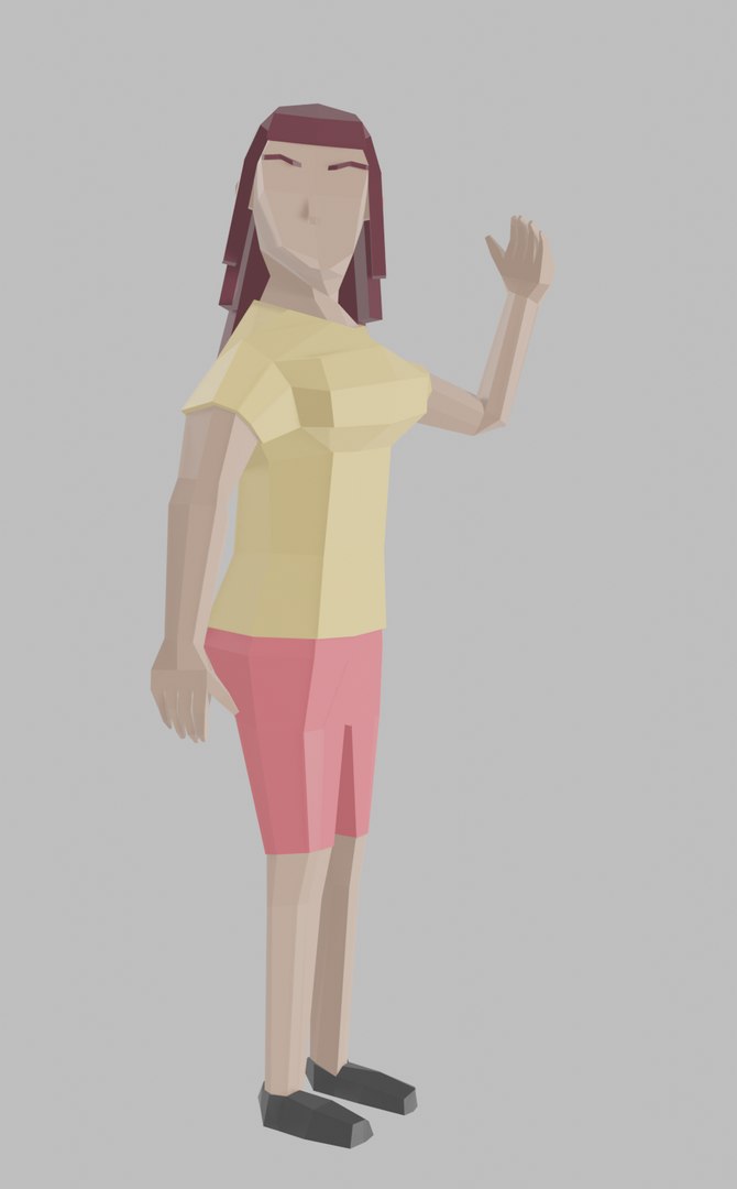 3D Character Woman Rigged Unity - TurboSquid 1567901