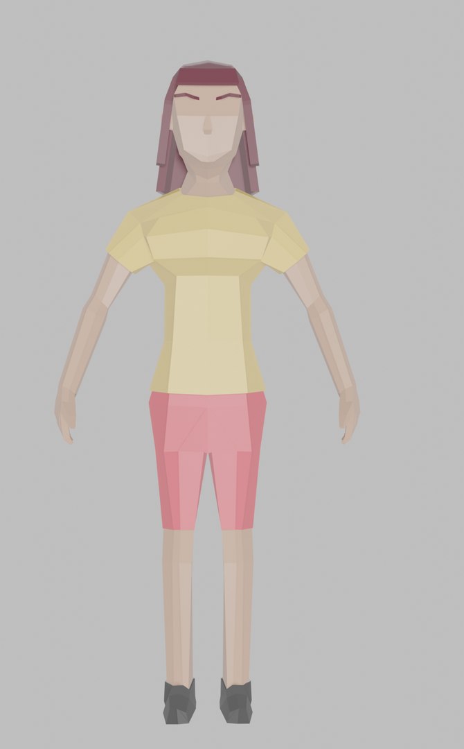 3D Character Woman Rigged Unity - TurboSquid 1567901