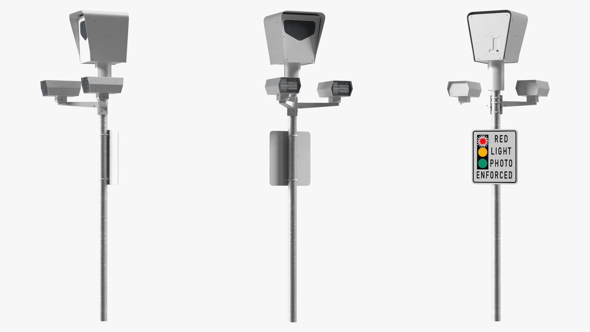 Traffic Speed Control Equipment Collection 3D model - TurboSquid 1783663