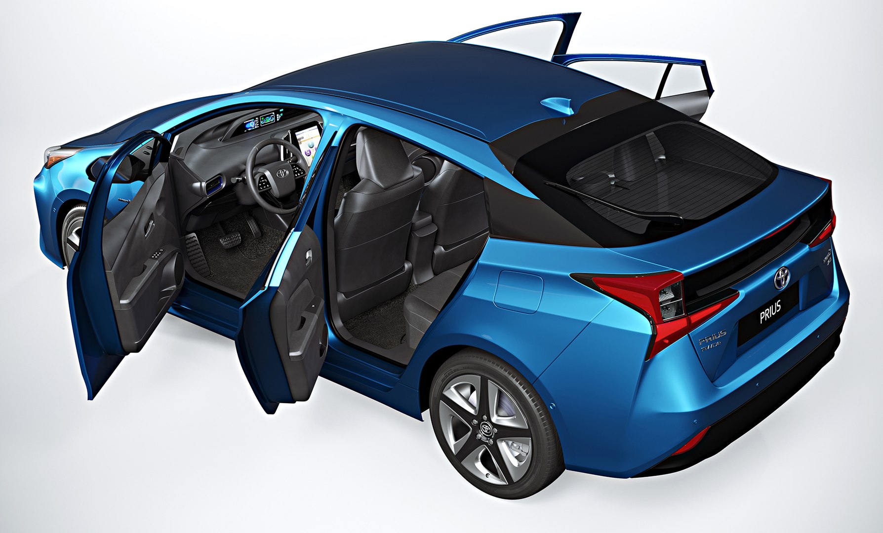 2019 Toyota Prius 3D Model - TurboSquid 1412073