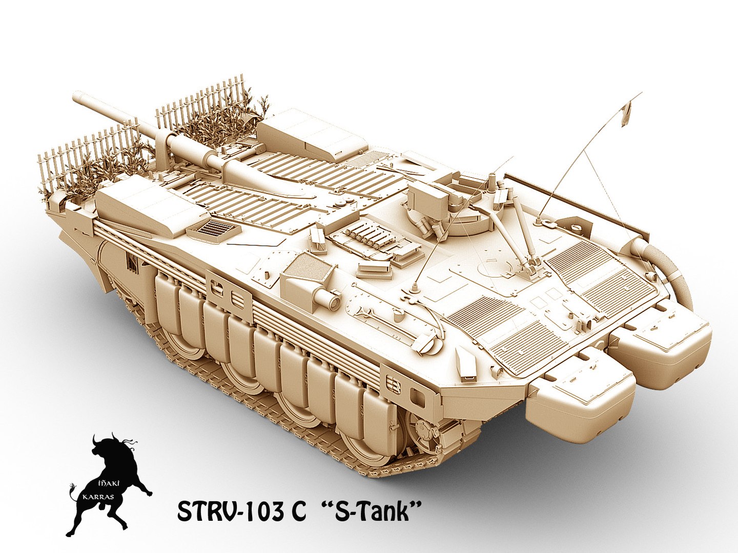 3d Model Of Strv-103 C Summer