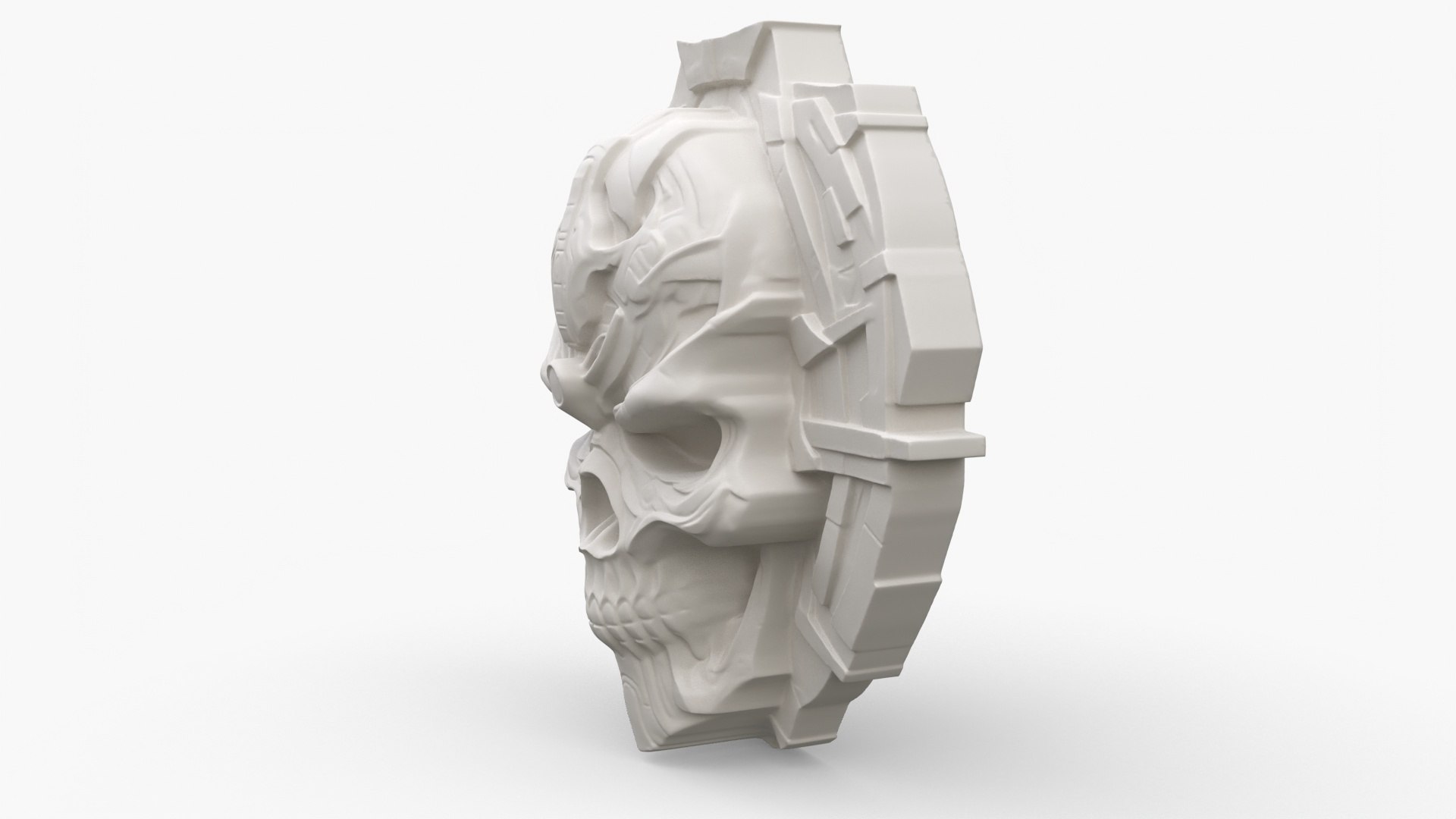 3D Techno Totem Skull 7 - TurboSquid 2205075