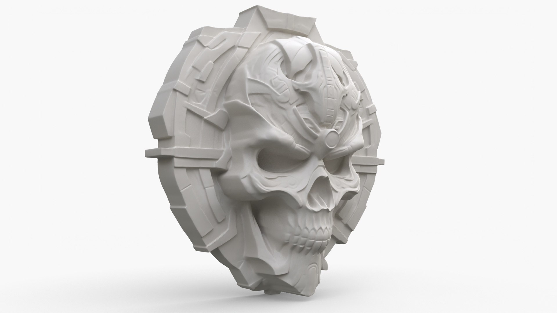 3D Techno Totem Skull 7 - TurboSquid 2205075