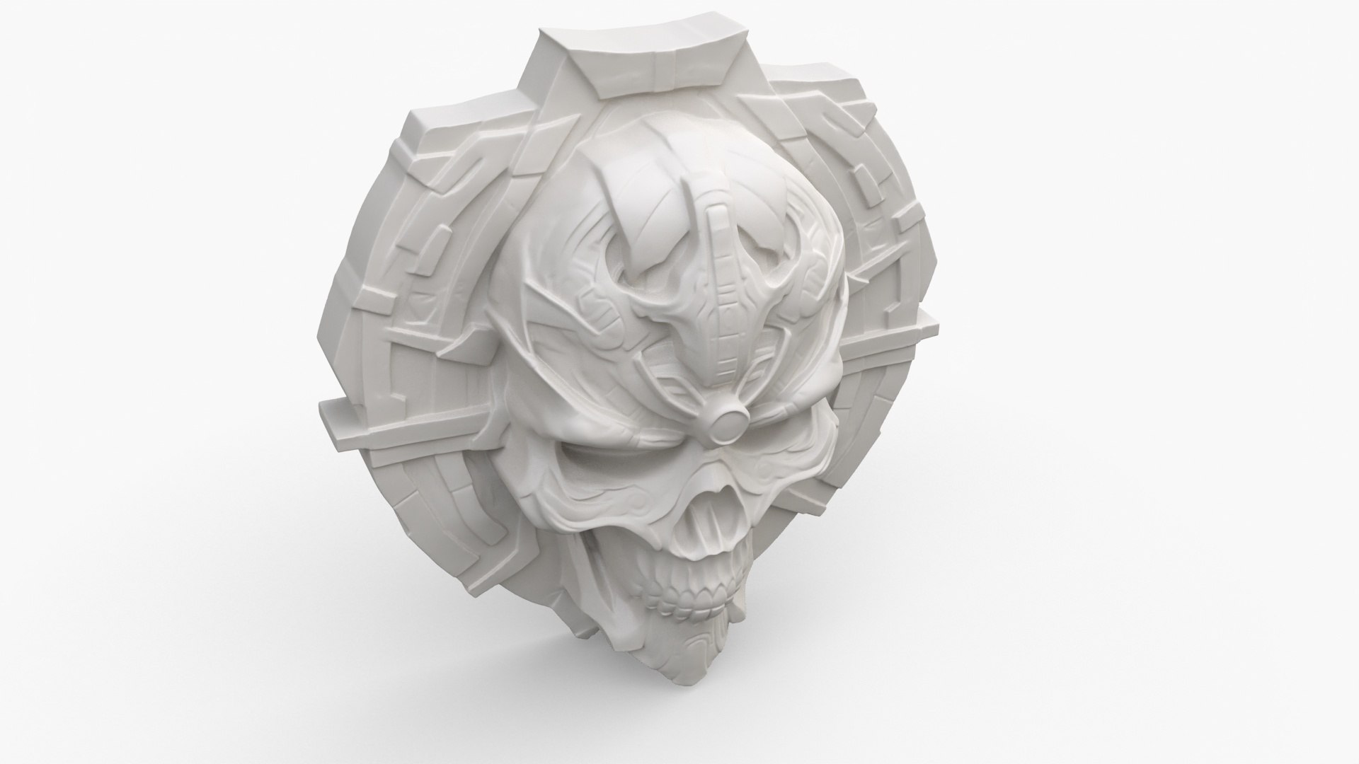 3D Techno Totem Skull 7 - TurboSquid 2205075