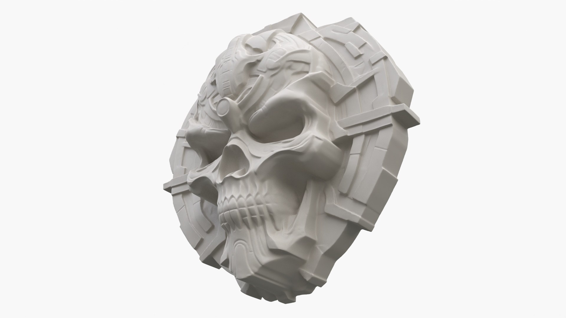 3D Techno Totem Skull 7 - TurboSquid 2205075
