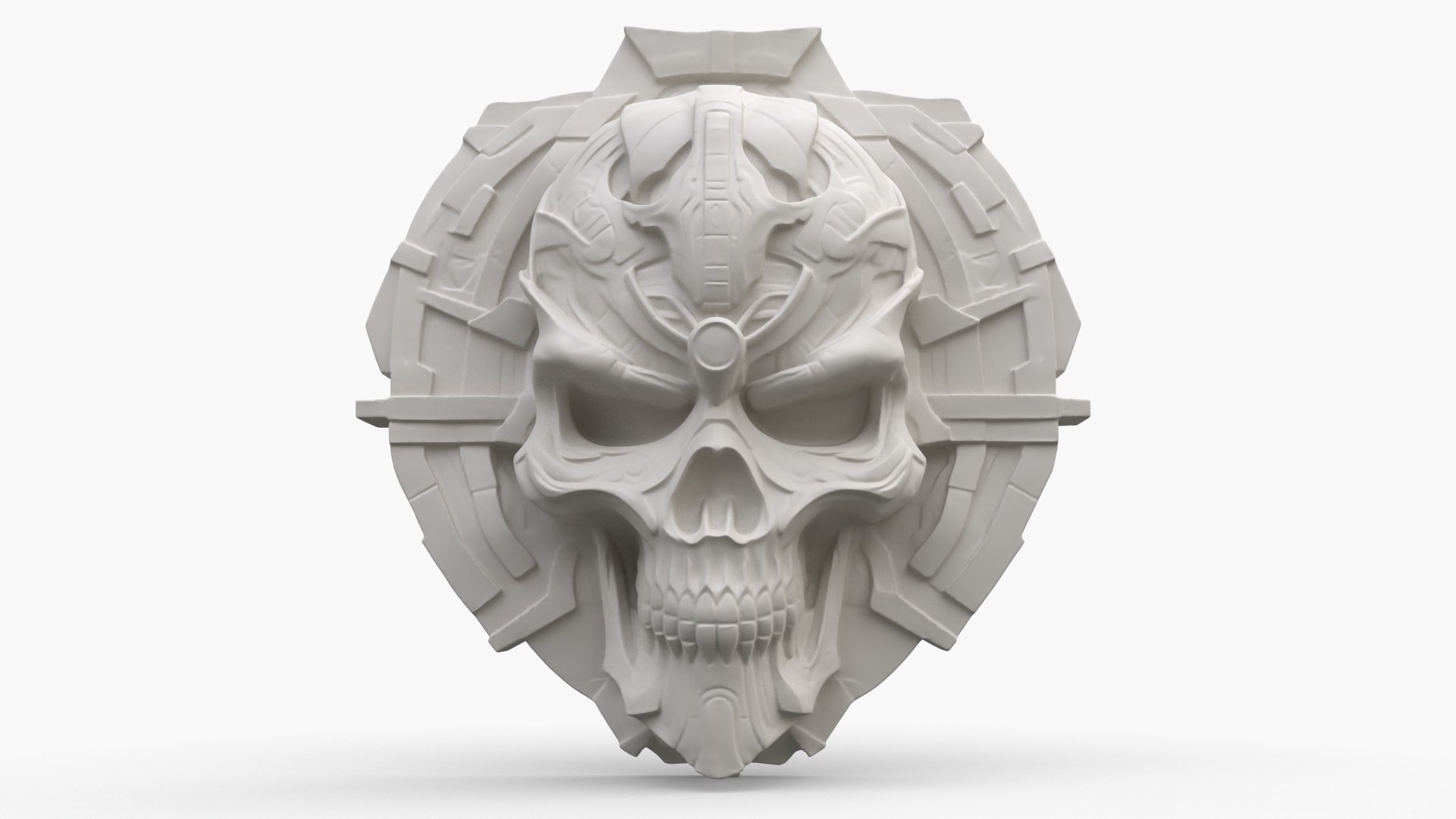 3D Techno Totem Skull 7 - TurboSquid 2205075