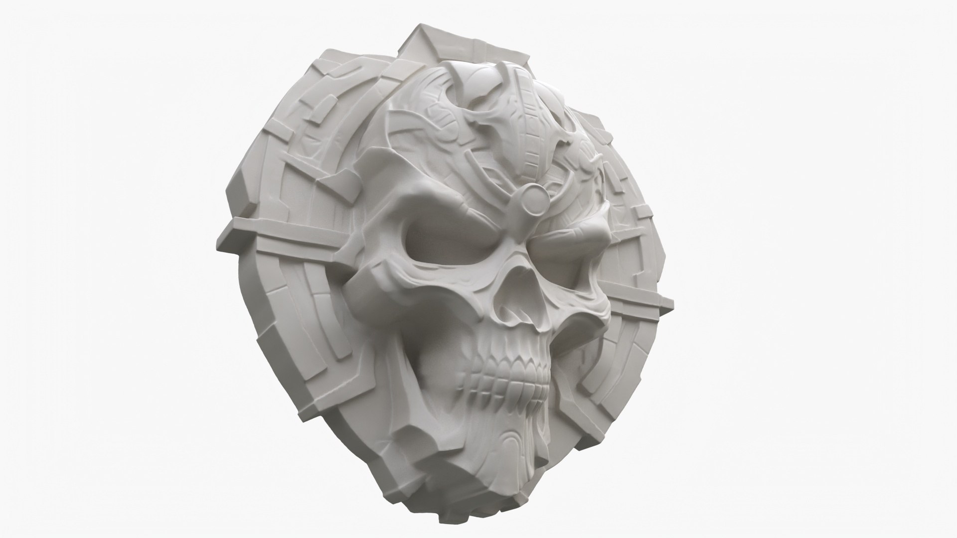 3D Techno Totem Skull 7 - TurboSquid 2205075