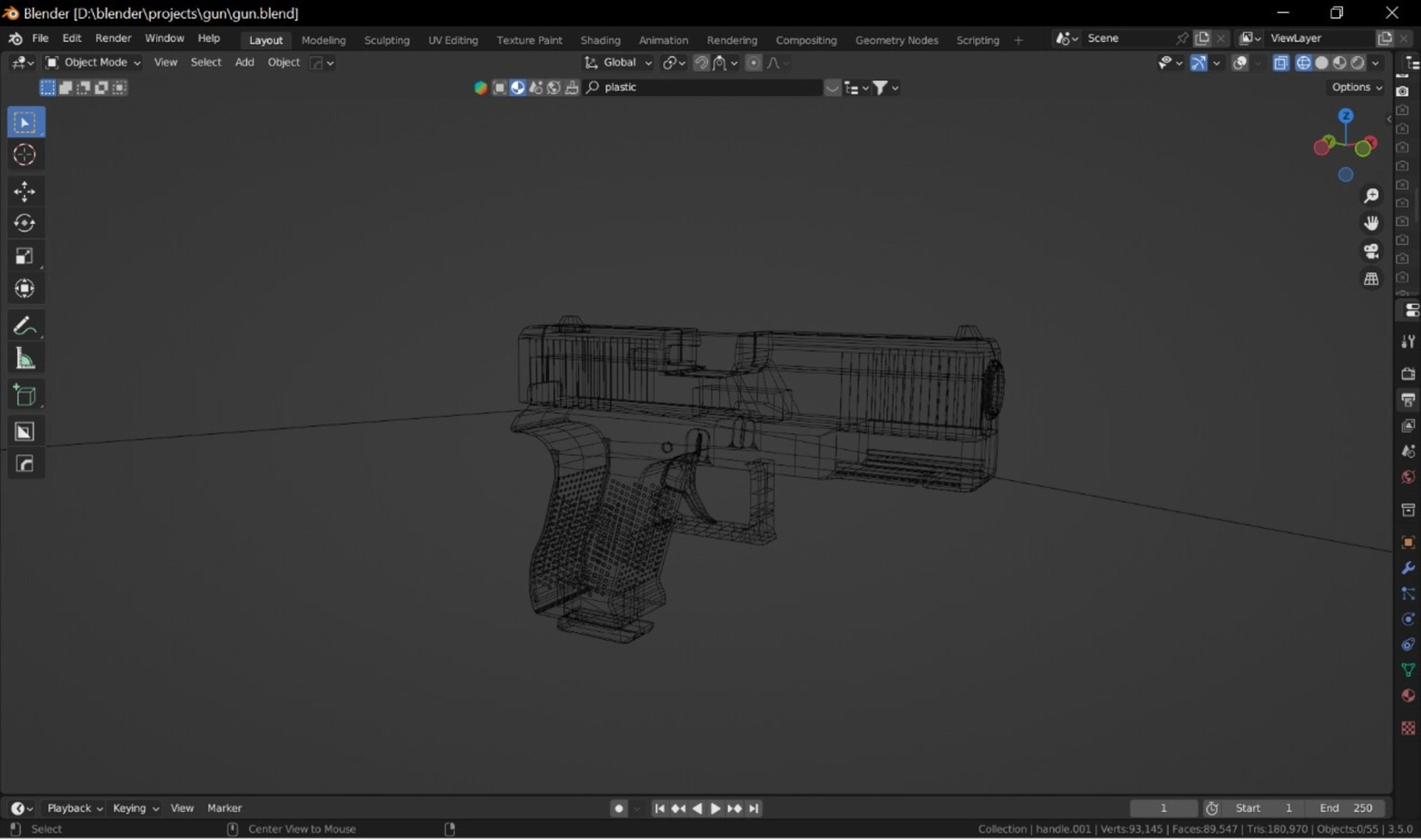 3D Glock 17-Sport - TurboSquid 2065086