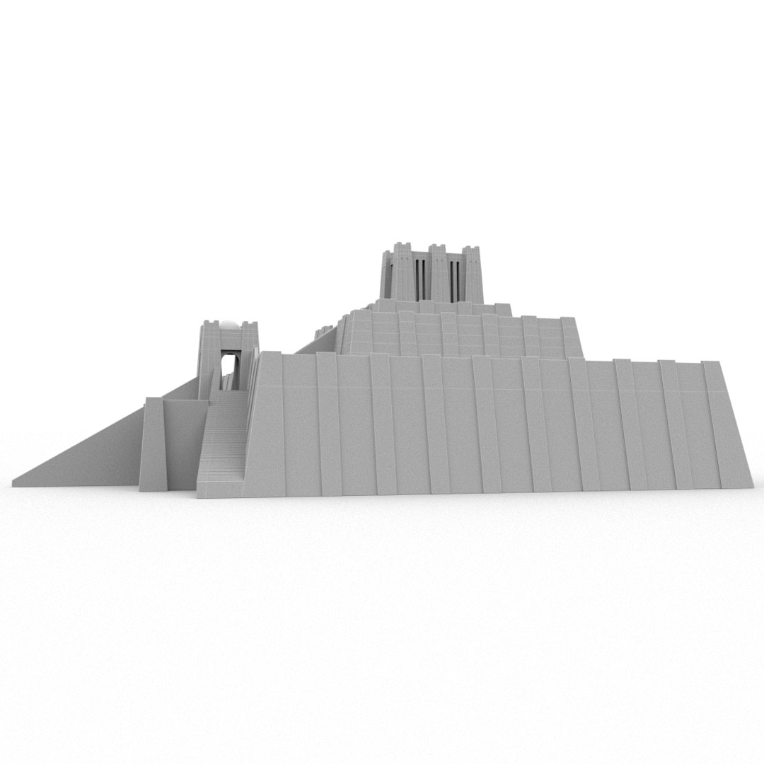 3D Ur Ziggurat Model - TurboSquid 1197984