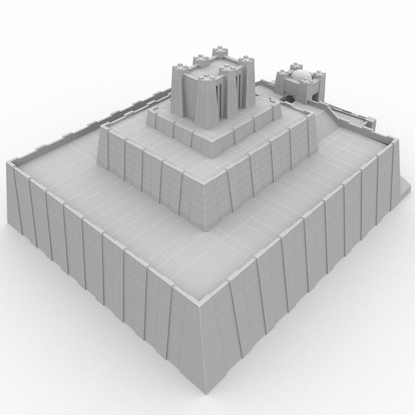 3D ur ziggurat model - TurboSquid 1197984