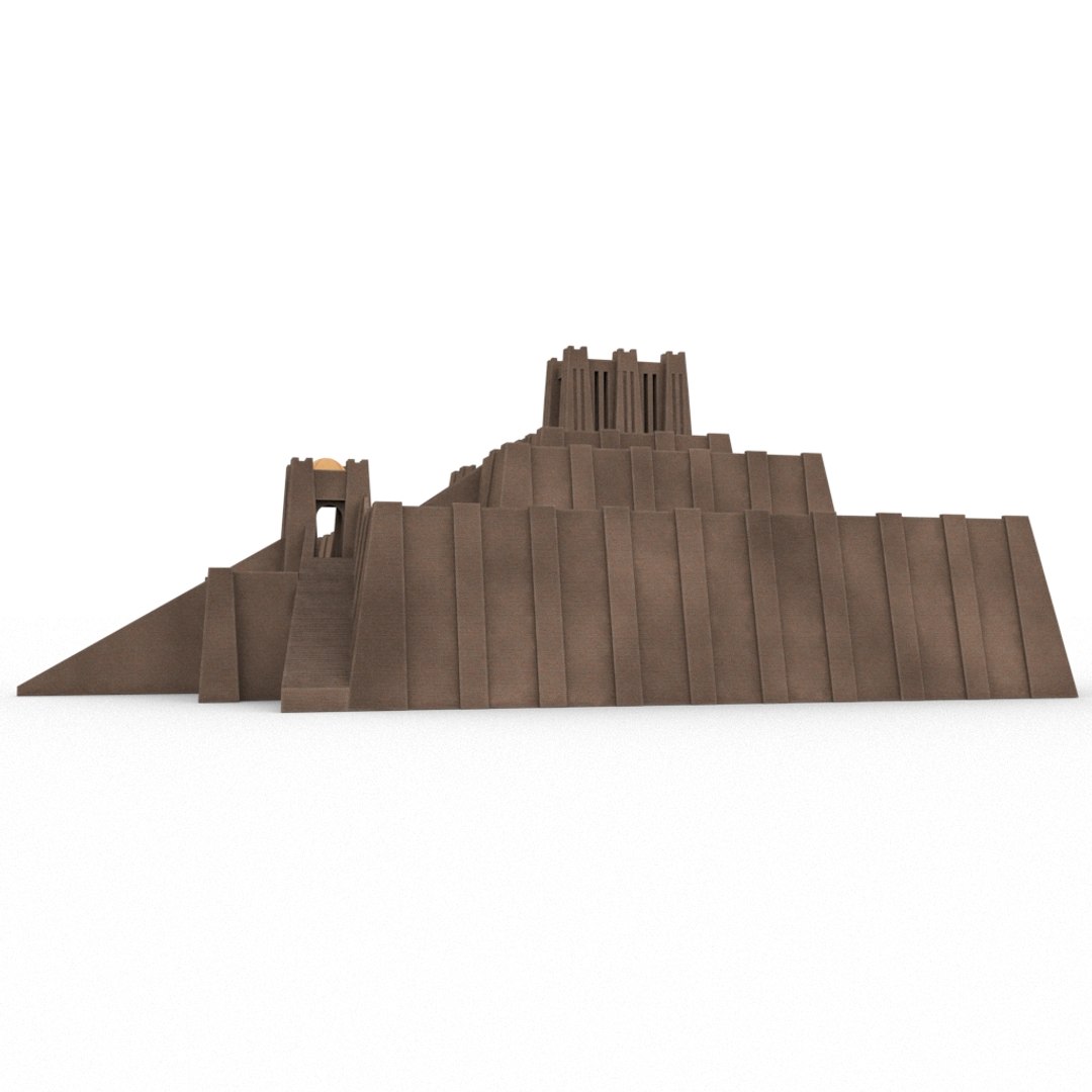 3D Ur Ziggurat Model - TurboSquid 1197984