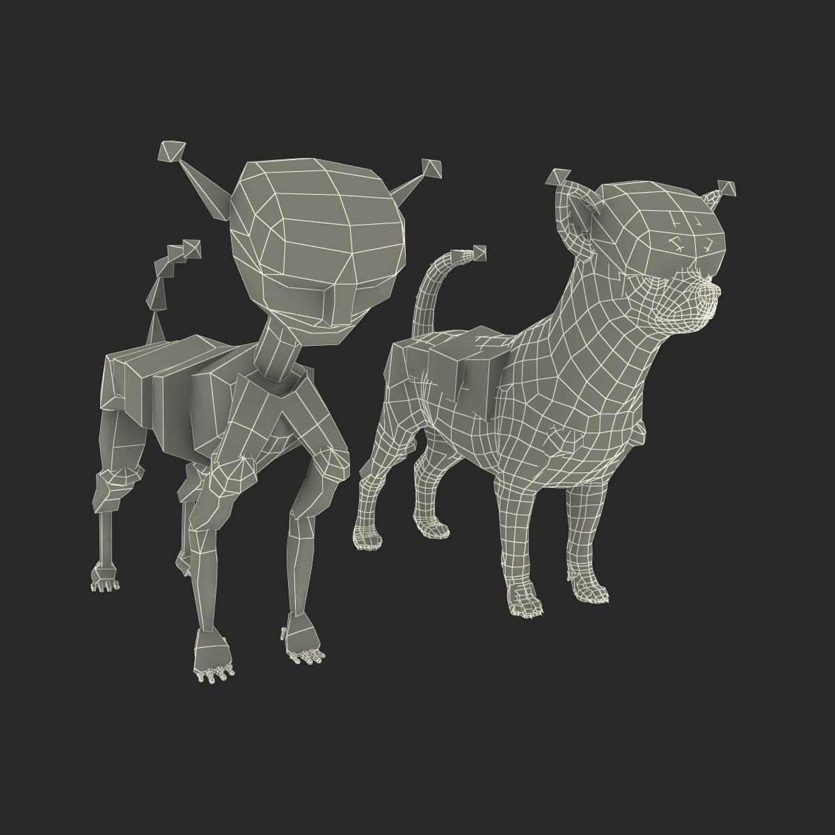 modelo 3d Dogs Rigged Colección 4 para Maya - TurboSquid 1899857