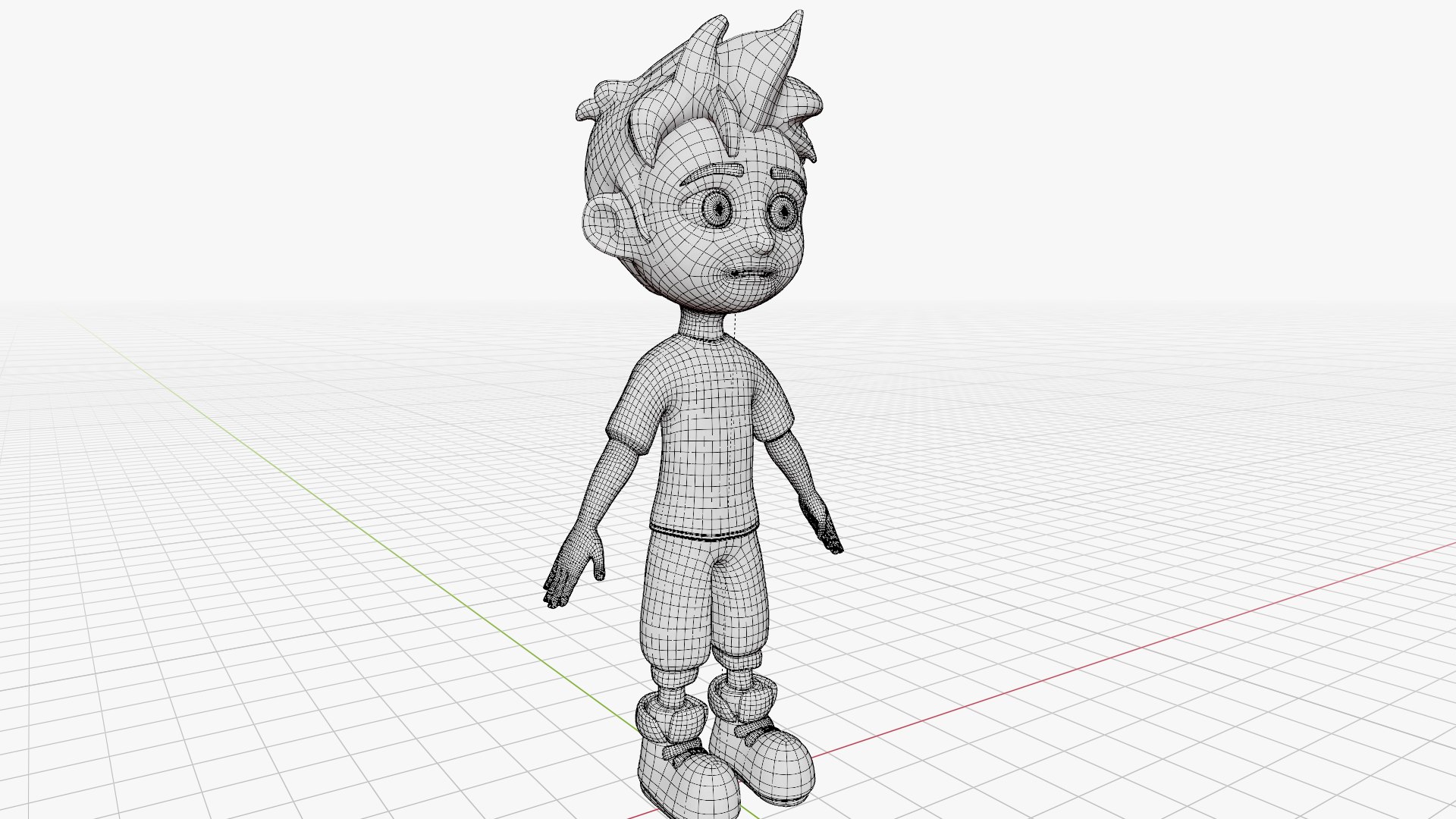 Cartoon Boy Rigged 3D Model - TurboSquid 2077758