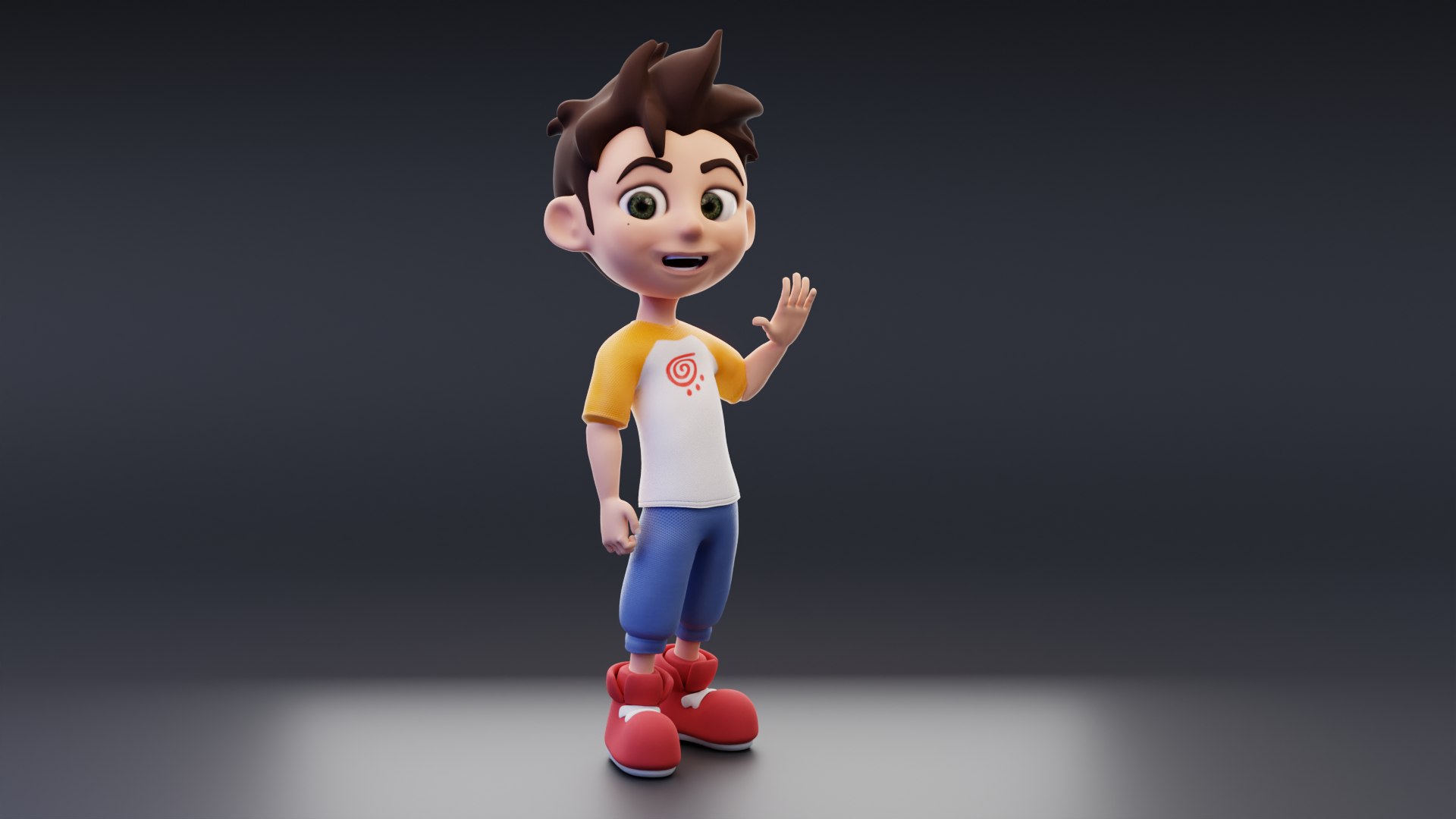 Cartoon Boy Rigged 3D Model - TurboSquid 2077758