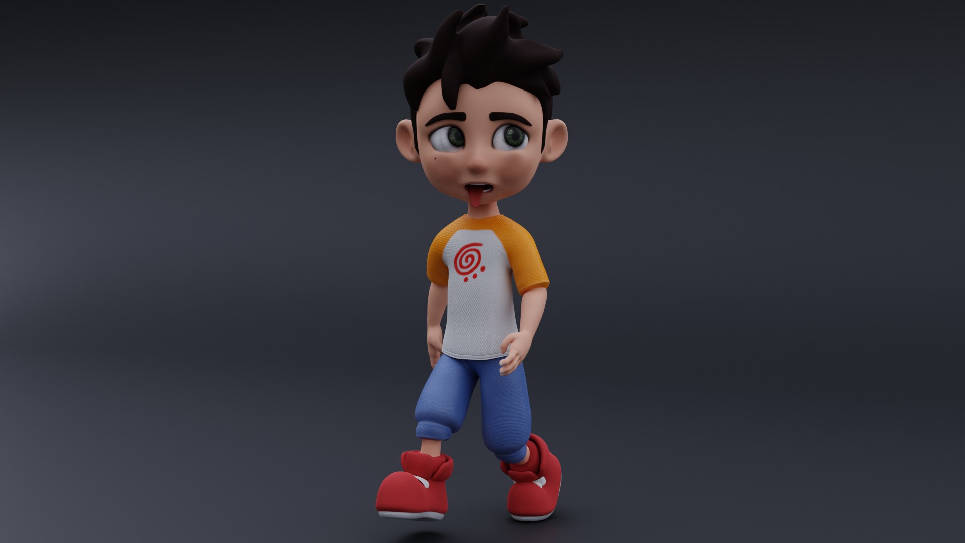 Cartoon Boy Rigged 3D Model - TurboSquid 2077758