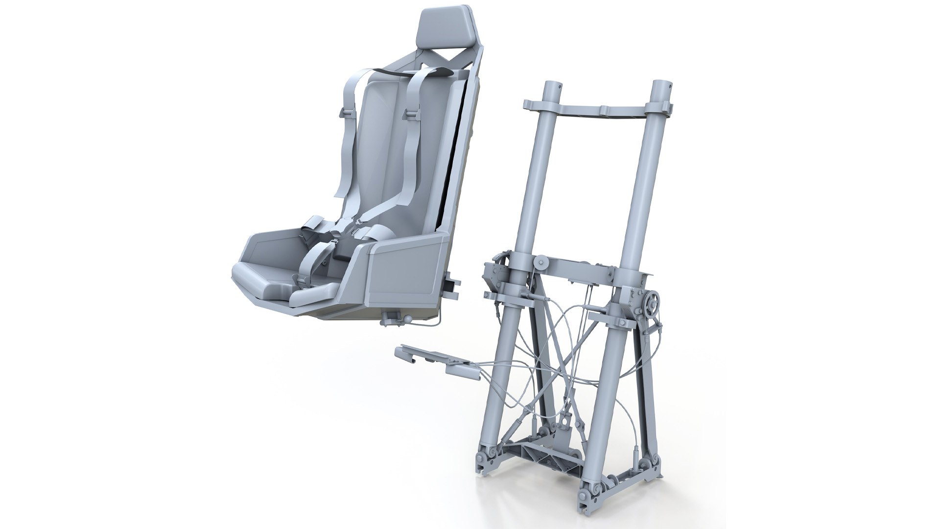 Helicopter Pilot Seat 3D Model - TurboSquid 2053207