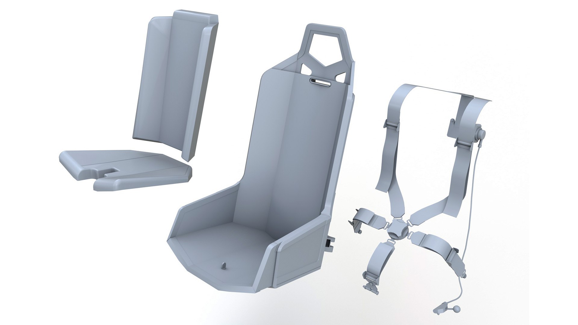 Helicopter Pilot Seat 3D Model - TurboSquid 2053207