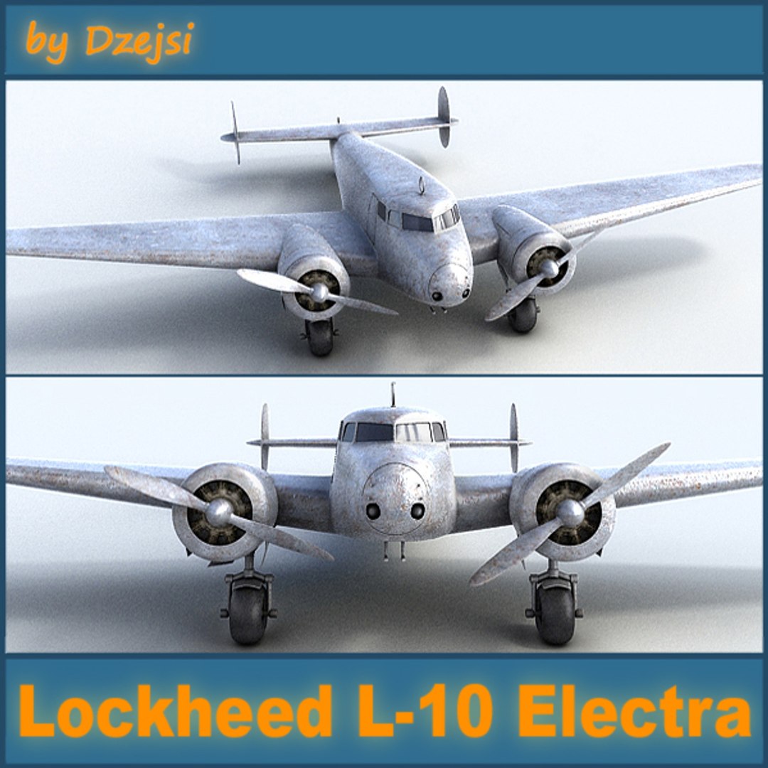 3d Model Lockheed L-10 Electra