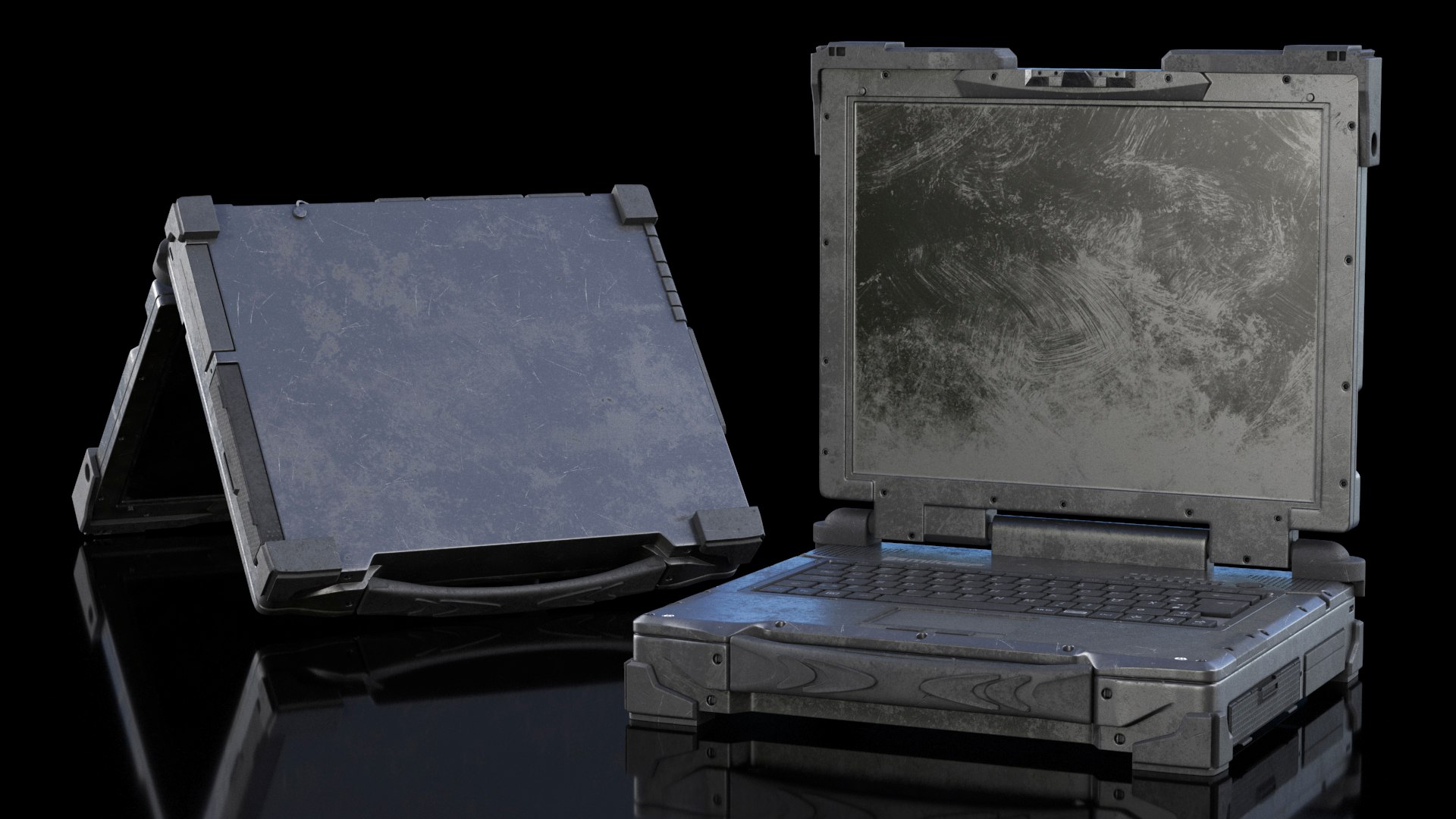 Army Laptop Old 3D - TurboSquid 1941692