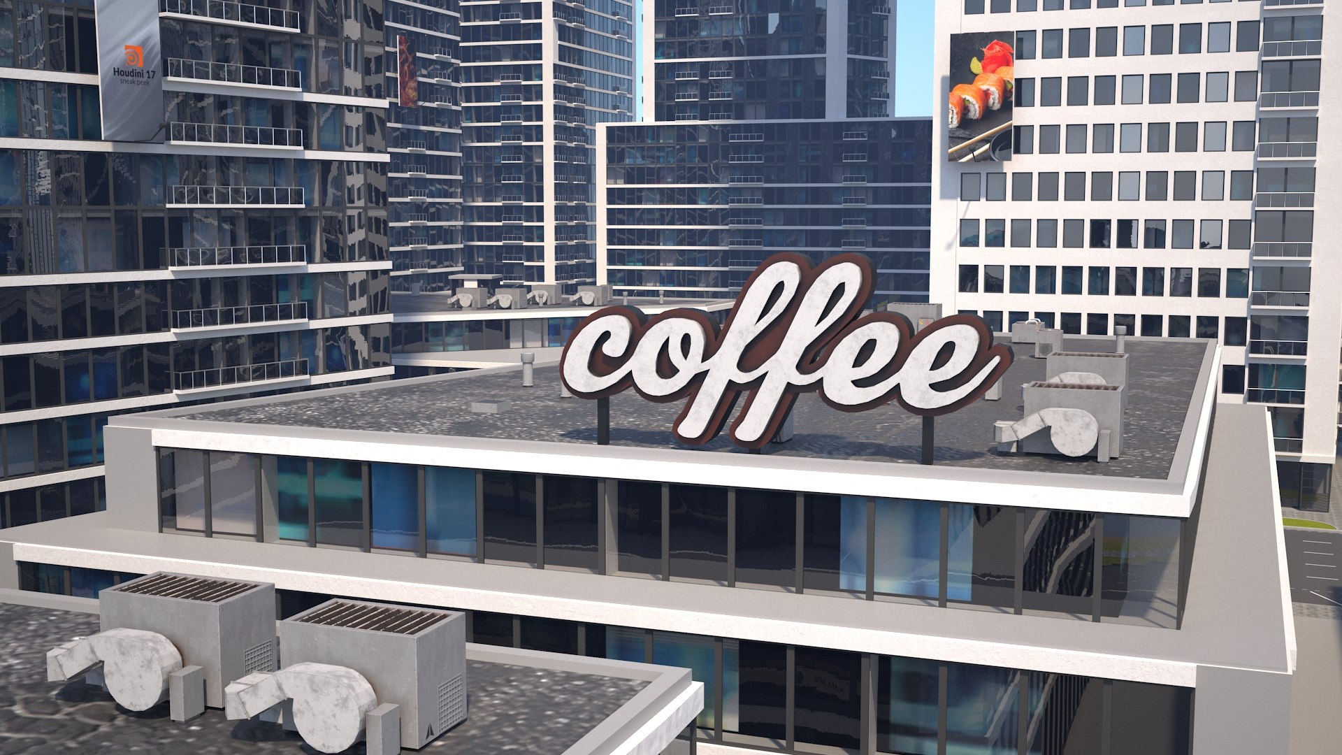 Houdini city generator model - TurboSquid 1631084