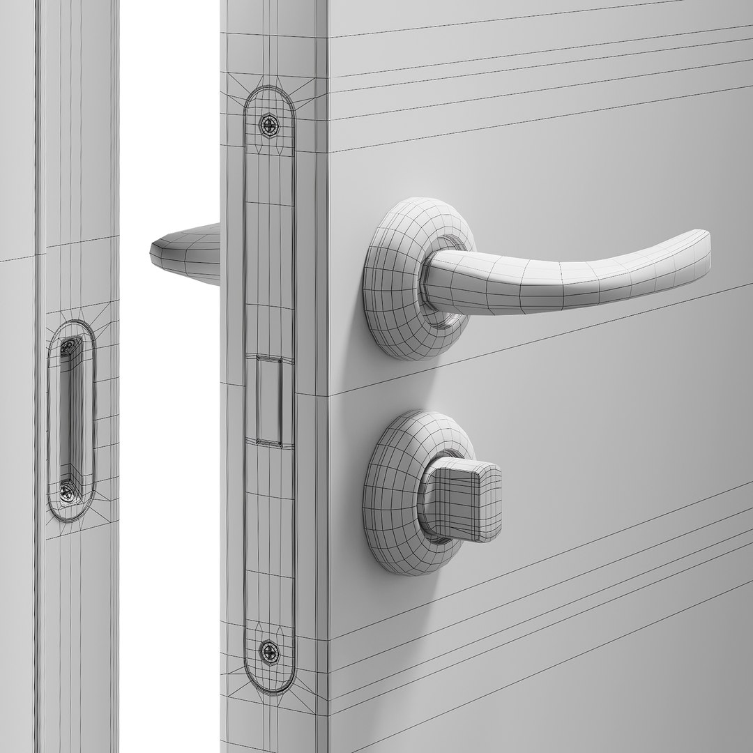 Doors With Rig And Hidden Hinges 3D Model - TurboSquid 2243562